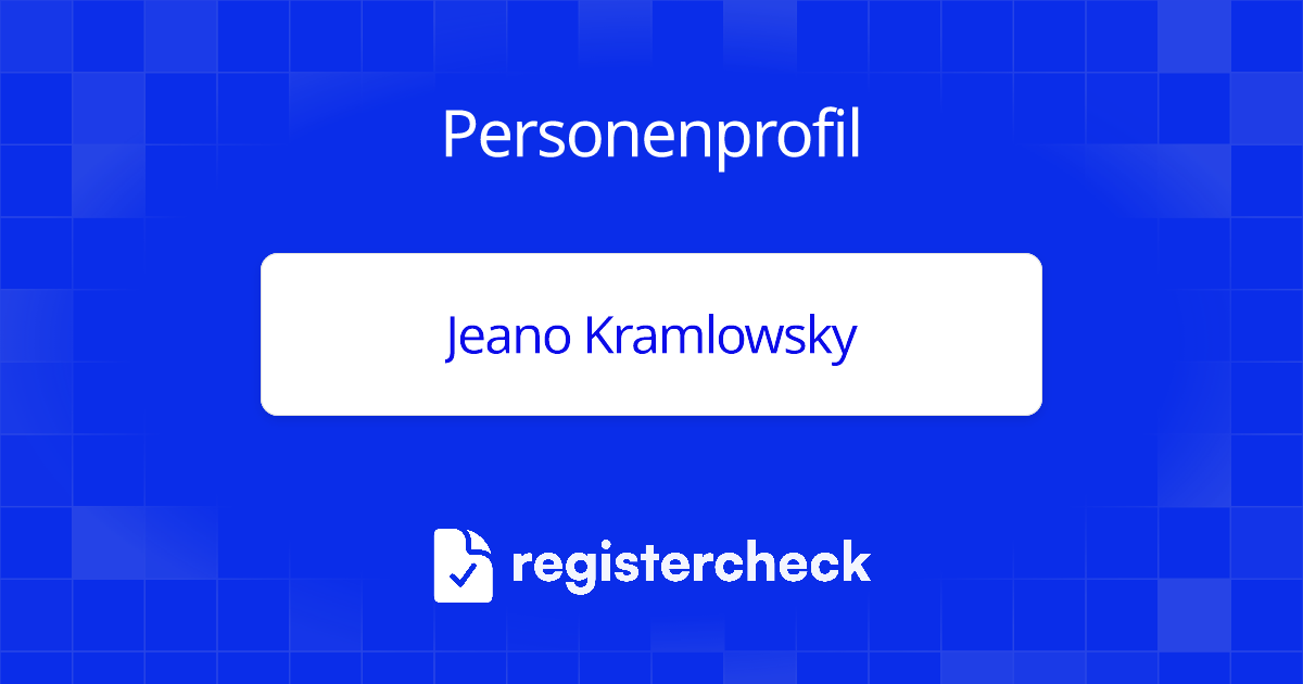 Jeano Kramlowsky, Ostseebad Kühlungsborn | Registercheck