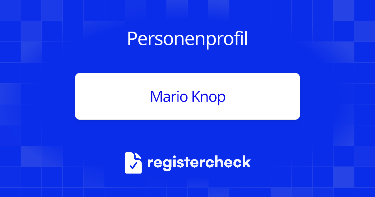 Mario Knop, Unterdießen | Registercheck